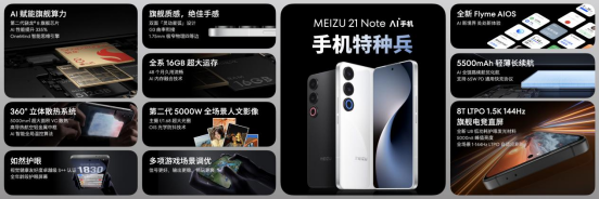 “手机特种兵”魅族 21 Note携全新Flyme AIOS正式发布-新华网